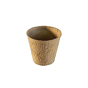 xGarden 100 Pack 3.15" Round Plant & Seed Starter Peat Pots - Nursery Pots for Vegetables or Herbs - Use for Germination or Seedlings