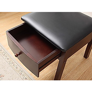 Proman Products Manhatten Chair Valet VL36654 with Drawer, Hanger, Trouser Bar and Tie & Belt Bar, 19" W x 24" D x 43" H, Dark Walnut