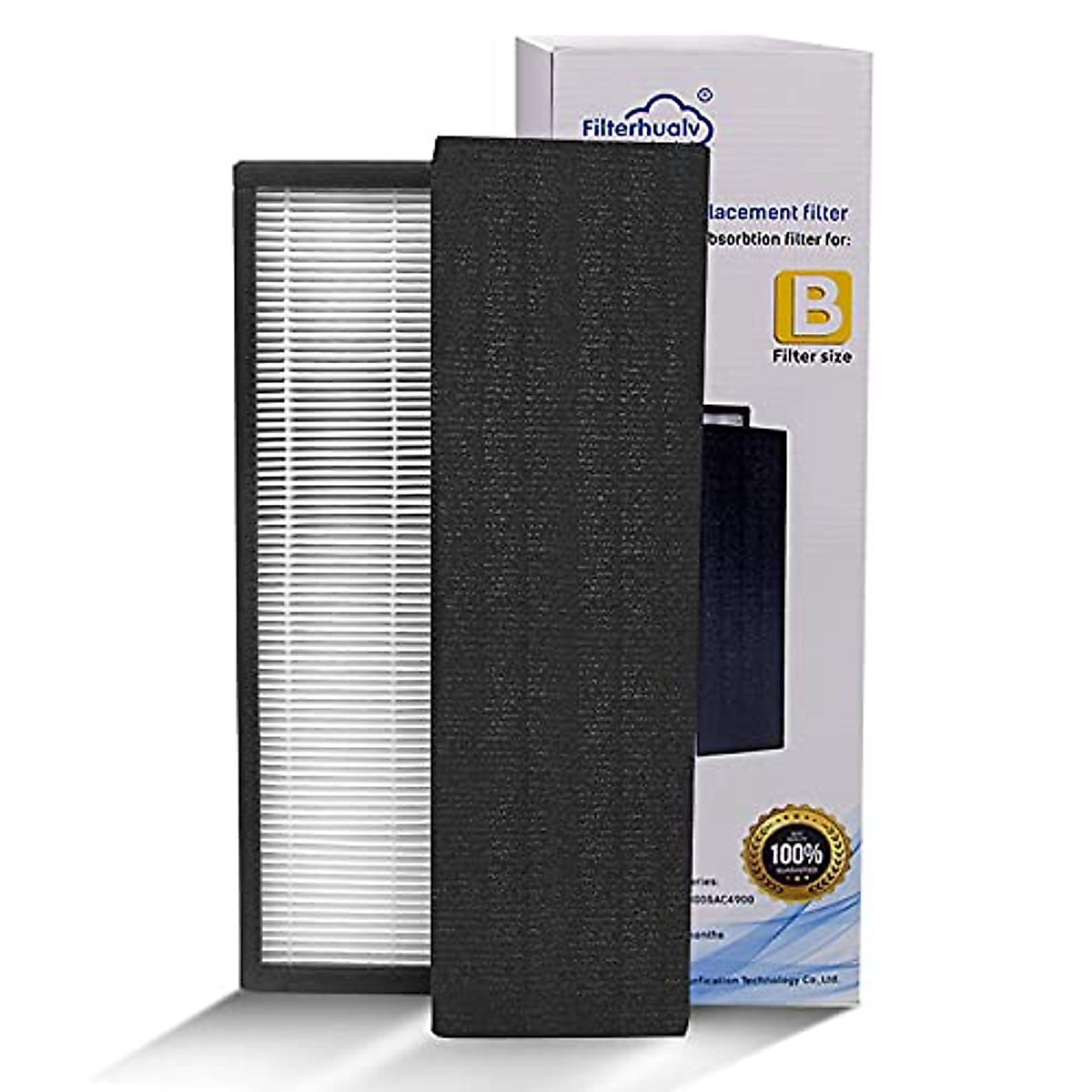 Filterhualv 2 Pack FLT4825 True HEPA Filter B Replacement Filter Compatible with Guardian Air Purifier AC4825, AC4300, AC4900, AC4850, AC4825DLX, CDAP4500, AP2200,FLT4825