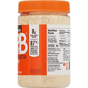 PBfit All-Natural Peanut Butter Powder, Peanut Butter Powder from Real Roasted Pressed Peanuts, 8g of Protein 8% DV (15 oz.)