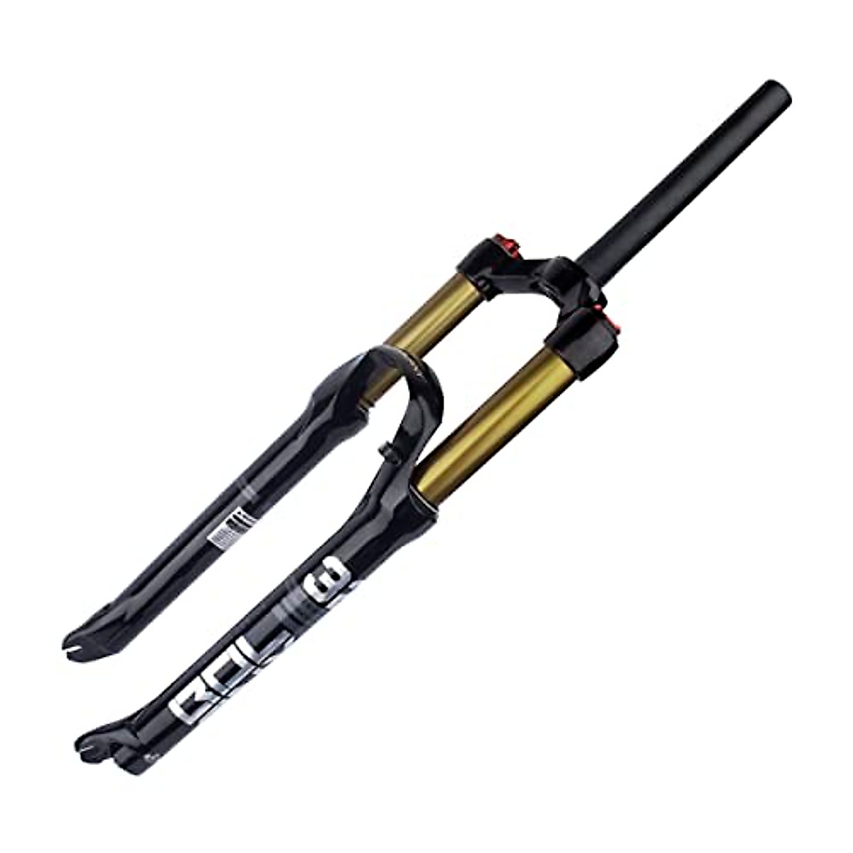 BOLANY Bike Suspension Fork MTB Bicycle Magnesium Alloy Suspension Front Fork 26/27.5/29 inch, 120mm Straight Steerer and Tapered Steerer Air Fork (26, Straight-Manual)