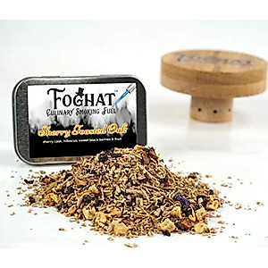 Foghat Culinary Smoking Fuel | Infuse Wine, Whiskey, Cheese, Meats, BBQ, Salt |Wood Smoking Chips for Portable Smoker, Smoking Gun, Glass Cloche or Foghat Cocktail Smoker (Sherry Toasted Oak Flavored)