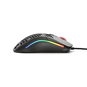 Glorious PC Gaming Race, Model O Wired Gaming Mouse 67g Superlight Honeycomb Design, RGB, Pixart 3360 Sensor, Omron Switches, Ambidextrous - Matte Black (RENEWED)