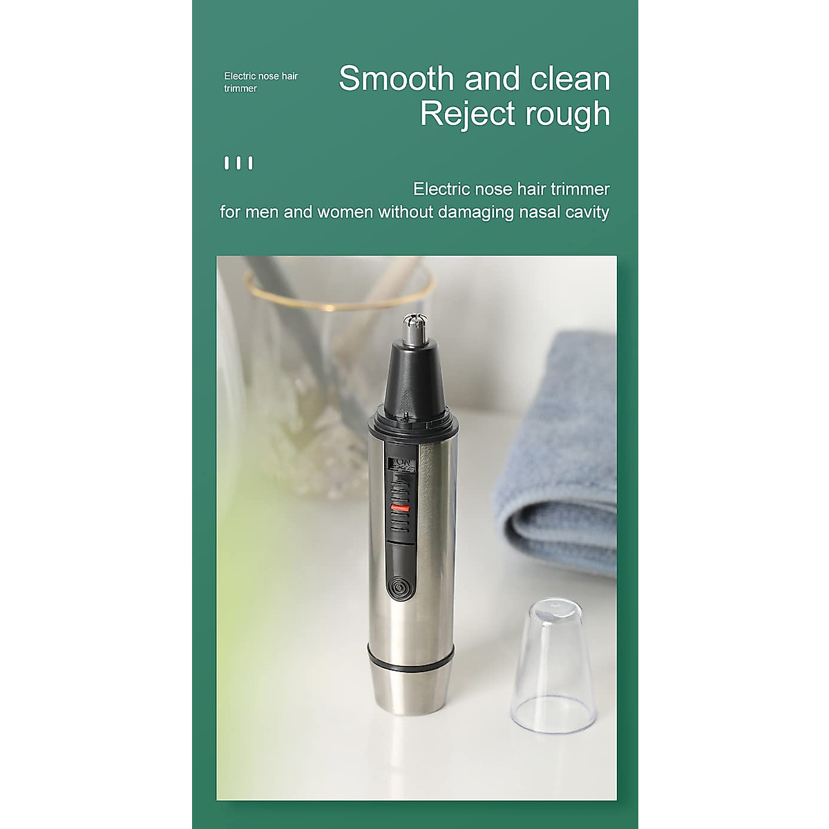 Ear Nose & Side Burn Trimmer - Stainless Steel Dual Edge Blades, 1.0 Count