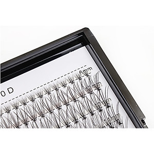 Bodermincer 10D 20D 240pcs Cluster Eyelash Extensions 8-9-10-11-12mm Mixed/ 10-11-12-13-14mm Mixed/12-13-14-15-16mm Mixed Eyelash Clusters Lash Extension Individual Lashes for Self Application