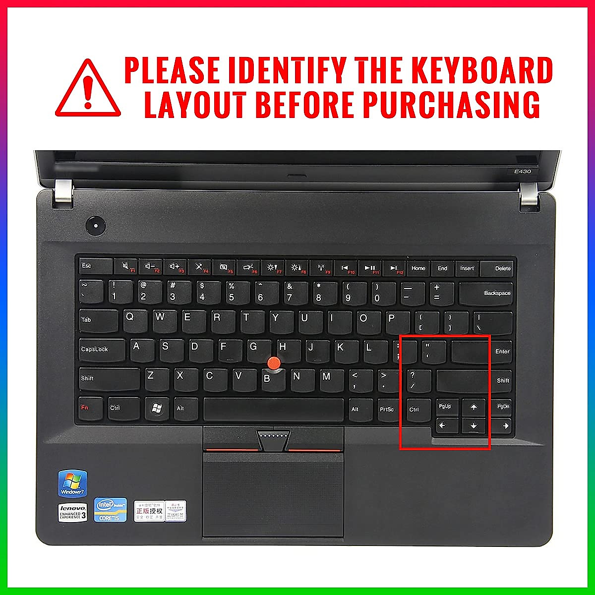 WYGCH Silicone Keyboard Cover for Lenovo IdeaPad ThinkPad E430,E430C,E435,E330,E335,E445,E435,S430,L330,T430U Protector Skin-Bohemian Style