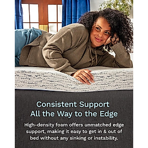 ViscoSoft 4 Inch Memory Foam Mattress Topper Full - Select High Density Ventilated Mattress Pad - Premium Removable Rayon Cover