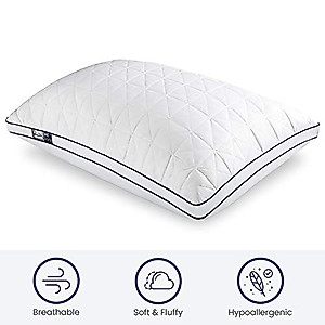 BedStory Bed Pillows for Sleeping - King Size Set of 2, Hotel Quality Soft & Comfortable Improve Sleep Quality, Luxury Pillows for Side, Stomach or Back Sleepers (19" x 34")