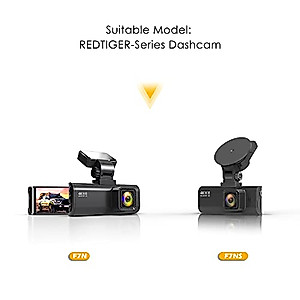 [F7NS+in-Car Rear Camera]-REDTIGER F7NS 4K Dash Cam with Wi-Fi GPS Front and in-Car Rear Camera and Cable
