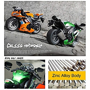 Gilumza Pull Back Motorcycle Toys, Tiny Gift with Music Lighting, Race Motorcycles Toy for Boys Kids Christmas Birthday Age 3-12 Year Old