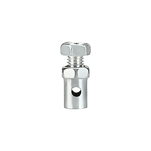 YOXUFA 1/8" Universal Throttle Brake Cable End Stop Lock Clamps for Go Kart Bicycle Motorcycle Scooter Motorized Bike lawn mower 10 Pack Silver Parts