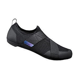 SHIMANO SH-IC100 High Performance Indoor Cycling Shoe, Black, 12.5-13 Women / 10-10.5 Men (EU 45)