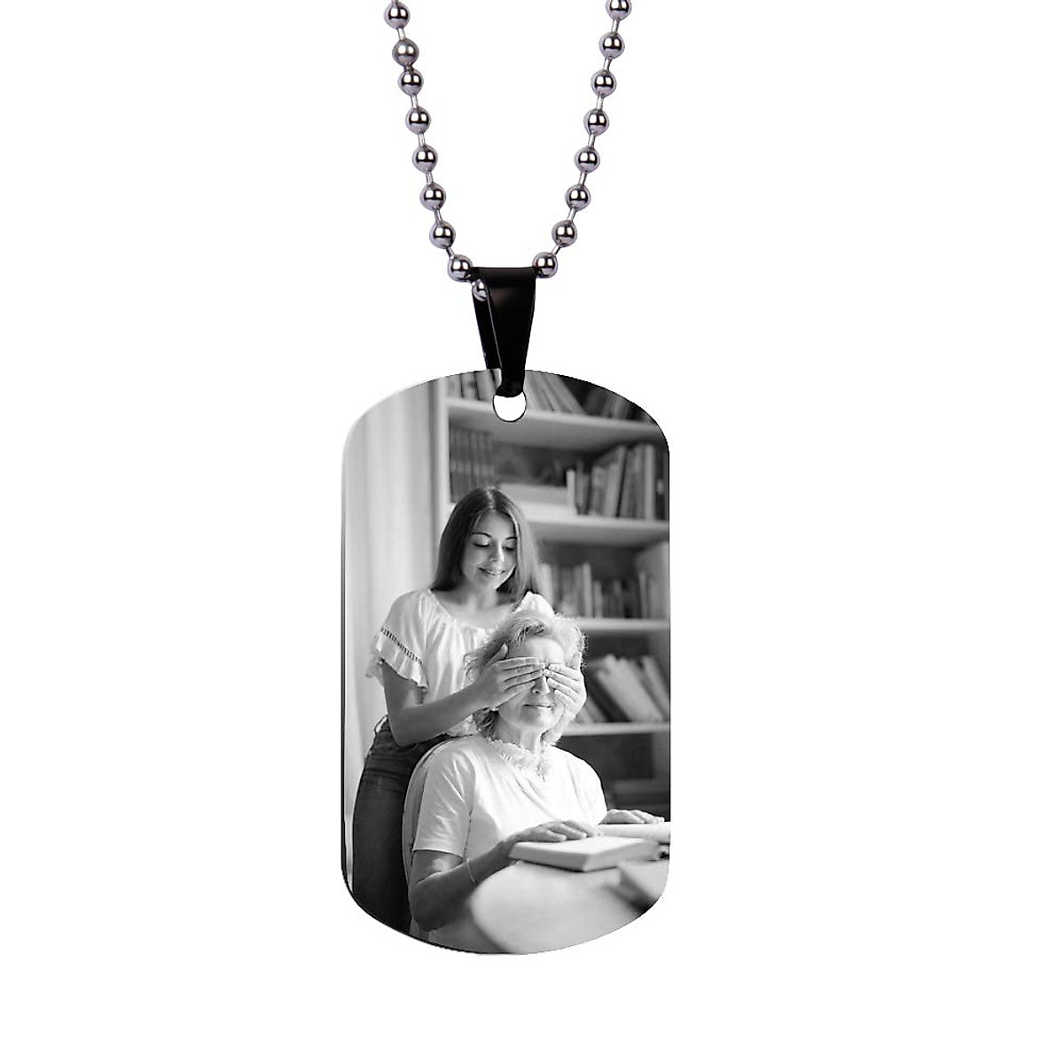 OYEFLY Custom Personalized Photo Picture Text Engraved Necklace Pendant For Lover Couples (1)