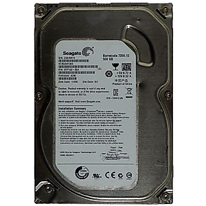 Seagate Barracuda 7200.12 500 GB 7200RPM SATA 6Gb/s with NCQ 16MB Cache 3.5 Inch Internal Bare Drive ST3500413AS