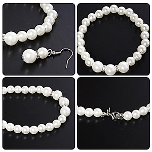 Pistha 5 Pcs 1920s Fascinators for Women Tea Party Fascinators Headband and Gloves for Women Tea Party Halloween Cocktail Wedding (Black)