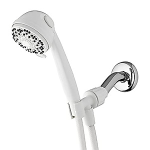 Waterpik High Pressure Hand Held Shower Head With Hose, Power Spray 5-Mode, White FPC-551E