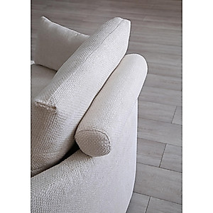 Holaki Foldable Sofa Bed, Folding Sleeper Couch Circular Floor Sofa Bed with 3 Pillows, Multi-Functional Futon Couch Convertible Loveseat Sofa Lazy Sofa Couch for Balcony Living Room (Beige)