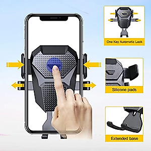 Kairiyard Phone Mount for Car, [Never Blocking Vent] Universal Car Phone Holder Mount 360° Rotatable Cell Phone Holder Car for Most Car and Mobile Phones iPhone