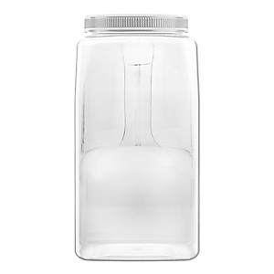 Mountain West Company Oblong Jar with Handle, 2 Pack, Plastic Storage Container, Great for Liquid, 1.25 Gallon Size