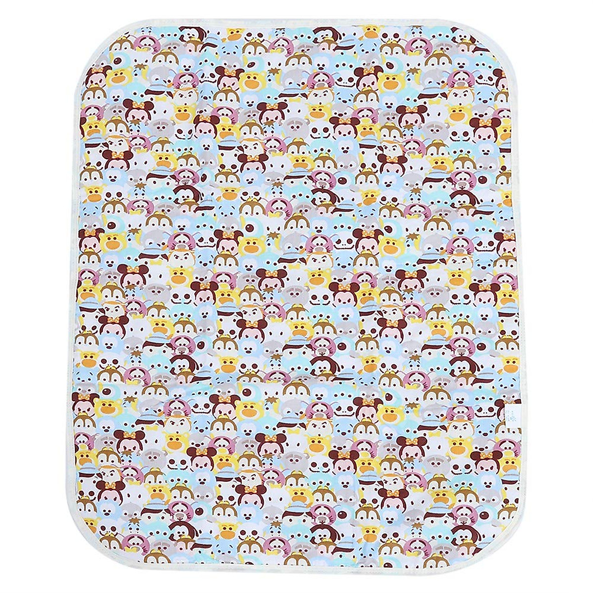 Portable Travel Changing Mat Waterproof Breathable Baby Thicken Cotton Urine Pad Infant Diaper Changing Pad for Boys Girls Newborn (Animals)