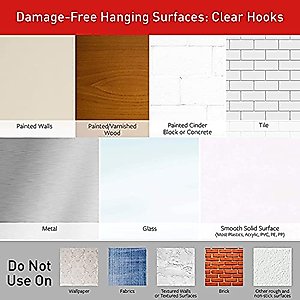 Command Clear Home Decor Set - Wall Decor with Clear Light Clips, Hooks and Adjustable Clips, Command Strips Included