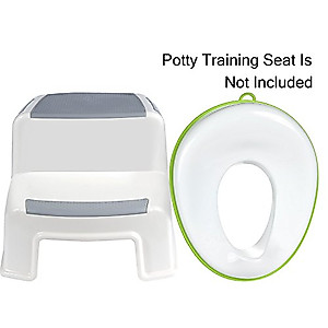 Vicsou Dual Height Two Step Stool For Kids, Toddler's Stool For Potty Training, Baby Exercise Step Stools For Using In The Bathroom/Kitchen/Toilet,Soft-Grip Steps Provide Comfort and Safety