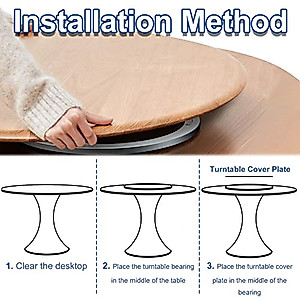 Heavy Duty Lazy Susan Turntable Rings Rotating Bearing, Round 360 Degree Rotating Aluminium Alloy Turntable Base Bearing, Diameter 5~40 In Metal Turntable Ball Bearing