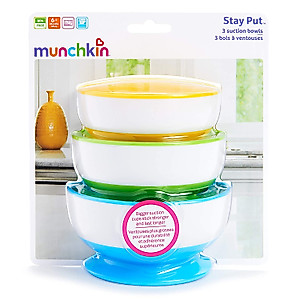 Munchkin Stay Put Suction Bowl, 3 Count, 2 Pack