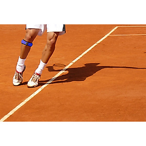 Doctor Developed Patella Tendon Strap/Knee Strap/Brace and Handbook — for Patellar Tendonitis (Jumper’s Knee), Pfps (Runner’s Knee), ITBS, Chondromalacia, Patellar Tracking (Blue, Single)