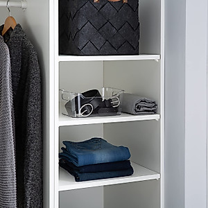 Simplify 2 Pack Medium, Super Clear Storage Tote Bin