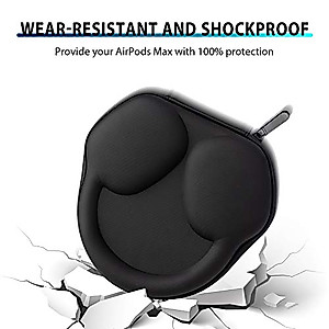 SAMYERLEN Smart Case for AirPods Max Headphones with Sleep Mode Function, Protective Hard Shell Travel Carrying Bag with Cable Storage, Compact Design Storage Accessories for Apple AirPods Max