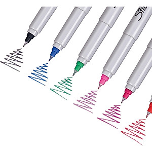 Sharpie Permanent Marker, Ultra-Fine Point, Pink, 6 Pack (Black)