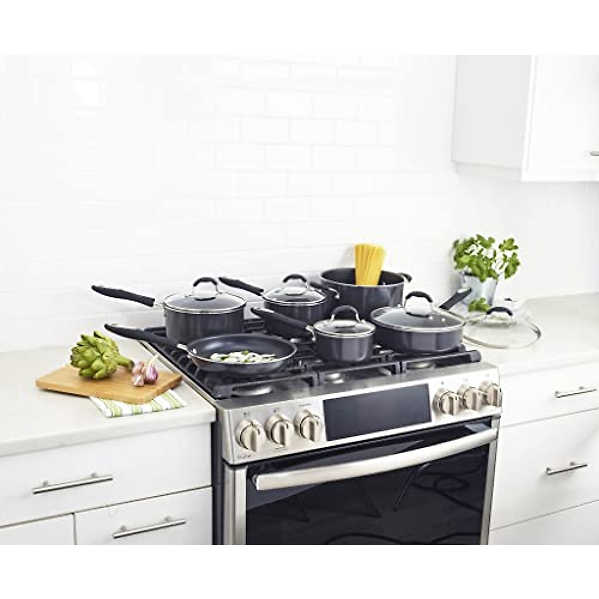 Cuisinart 11-Piece Set Advantage Nonstick Cookware, Black