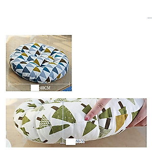 DadaA Cotton Chair Pads,Soft Seat Cushions Thicken Seat Pads Cushion Pillow for Office,Home or Car Sitting,Set of 2 (A)