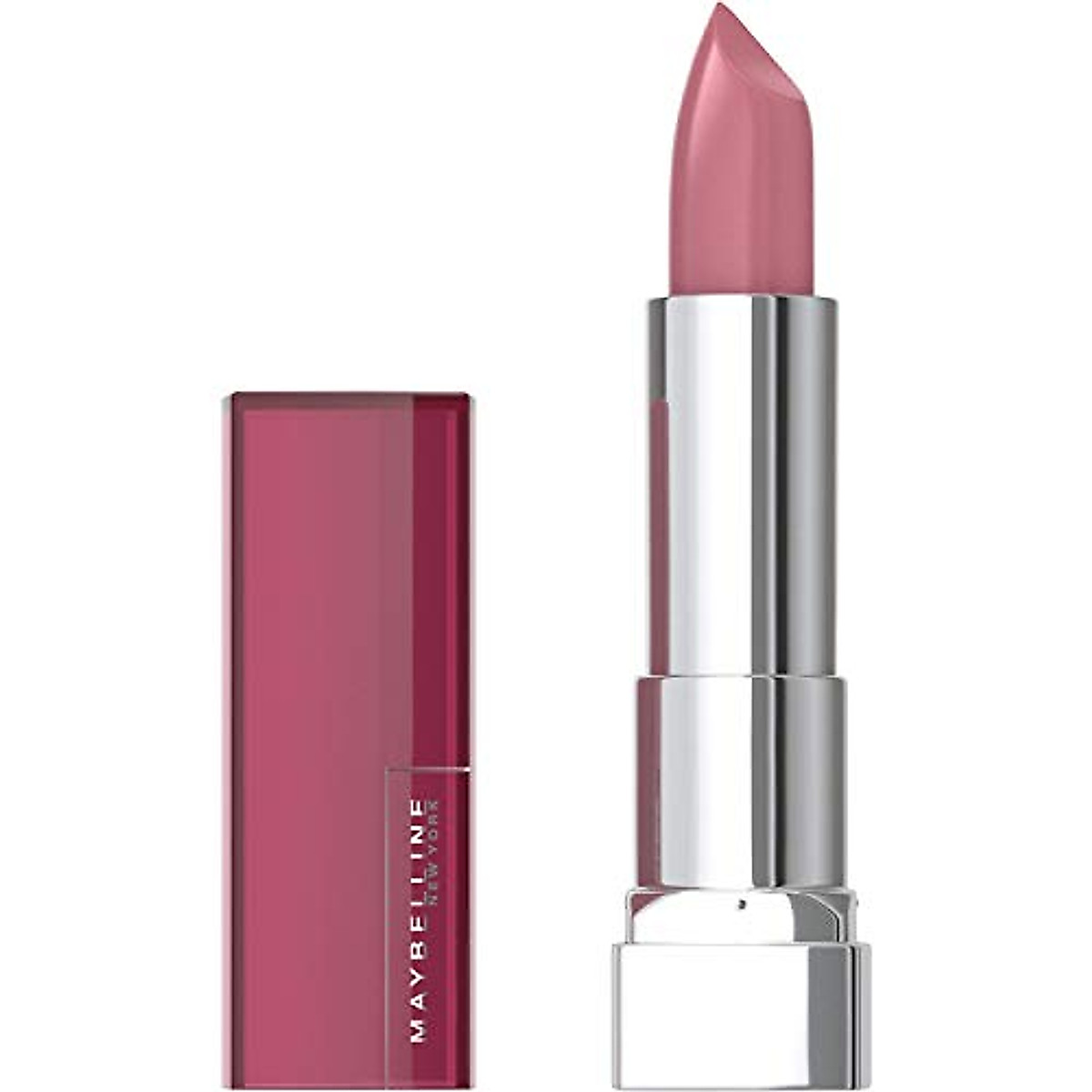Maybelline Color Sensational Lipstick, Lip Makeup, Cream Finish, Hydrating Lipstick, Romantic Rose, Pink ,1 Count