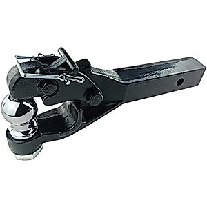 TOPTOW 64186 Pintle Hitch, Hook and 2 inch Trailer Ball Combination, 16,000 lbs (8T)…
