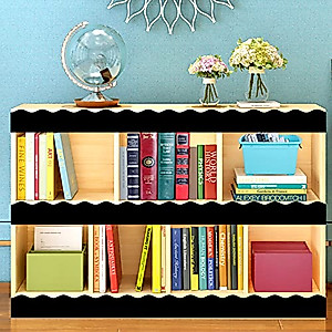 Black Bulletin Board Border Scalloped Border Trim for Classroom 52ft One Roll