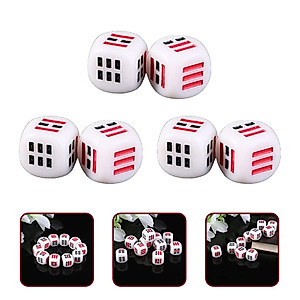 30 Pcs Gossip Dice Fortune-Telling Dices Dice Props Multi-Sided Dices Ba Gua Dices Divination Dices Portable Dices Dice for Divination