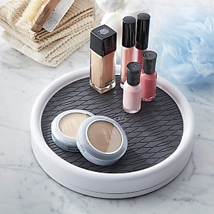 Copco Pro Non-Skid Pantry Cabinet Lazy Susan Turntable, 9-Inch, Charcoal