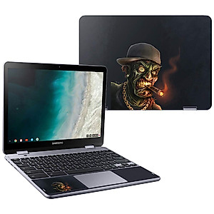 MightySkins Skin Compatible with Samsung Chromebook Plus LTE (2018) - Hip Hop Zombie | Protective, Durable, and Unique Vinyl wrap Cover | Easy to Apply, Remove, and Change Styles | Made in The USA