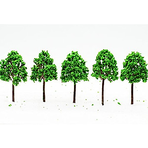 23Pcs Model Trees Scenery Model Plastic Artificial Layout Rainforest Diorama, Building Model Trees, Fake Trees for Projects Model Train Railways Architecture Landscape