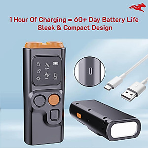 2024 BarkBuster Dog Bark Deterrent Device: Behavior Corrector | Just Point & Click | Bright LED Flashlight | Indoor/Outdoor Use | Shock/Bark Collar Alternative | Long-Range Ultrasonic | Training Aid