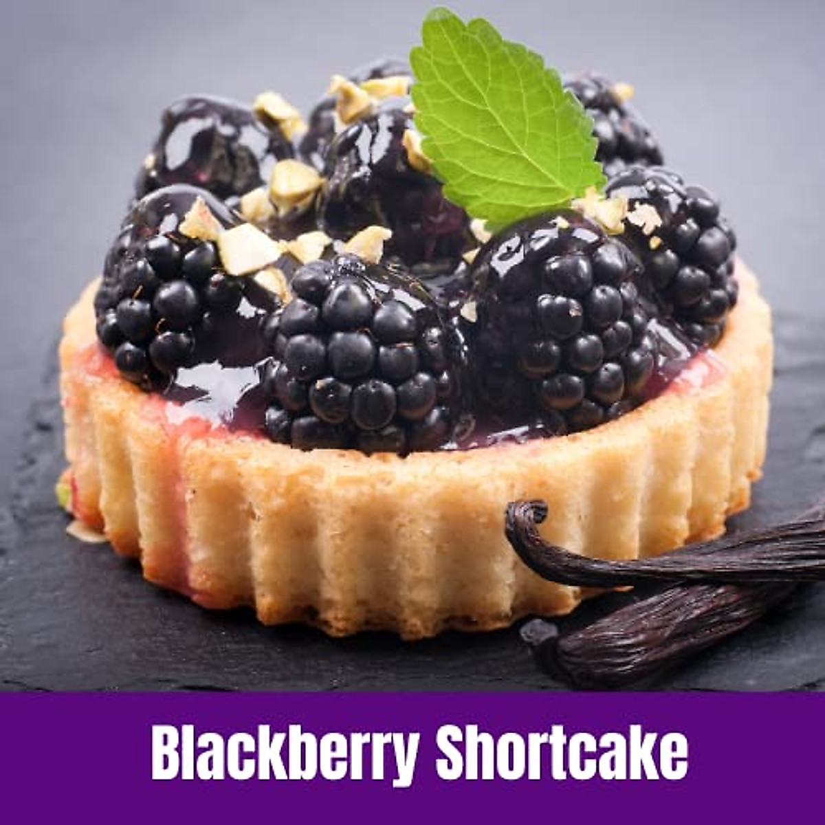 Door County Coffee - Spring & Summer Seasonal Blend - Blackberry Shortcake, Blackberry Shortcake Flavored Whole Bean Coffee - Medium Roast, 8 oz Bag