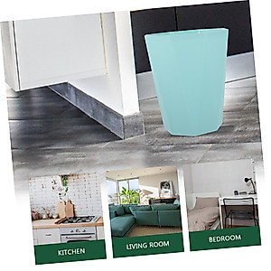STOBOK Plastic Trash Bin Kitchen Trash Can Small Trash Can Home Garbage Can Plastic Rubbish Can Plastic Trash Can Plastic Waste Bucket Bathroom Trash Can Office Trash Can Garbage Bucket