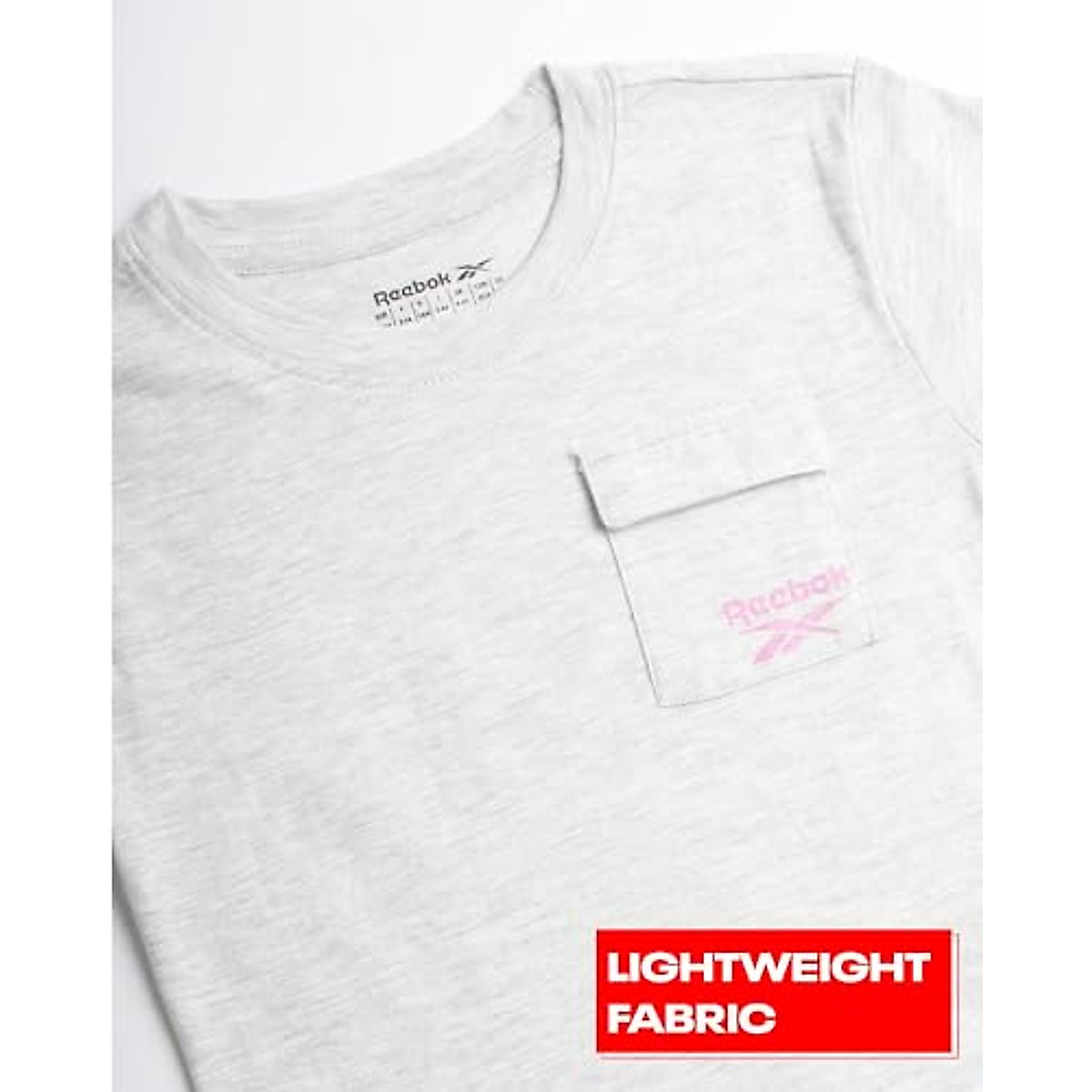 Reebok Girls' Legging Set - 3 Piece Performance Long Sleeve T-Shirt, Tee, and Leggings - Active Set for Toddlers/Girls, 2T-6X, Size 6, Semi Proud Pink