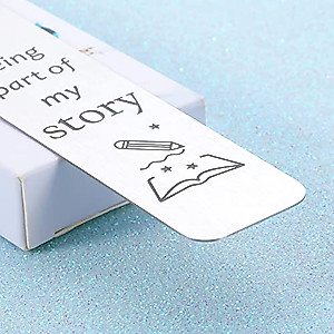 Teacher Appreciation Gifts for Women Men Teacher Appreciation Gifts in Bulk Thank You Gifts for Teachers Thank You for Being Part of My Story Bookmark Gifts from Students Retirement Gifts for Teachers