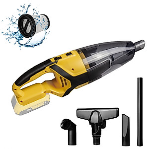 Mellif Cordless Vacuum for Dewalt 20V Max Battery, Handheld Electric Power Vacuum Cleaner for Hardwood Floor Carpet Pet Hair Car (No Battery)