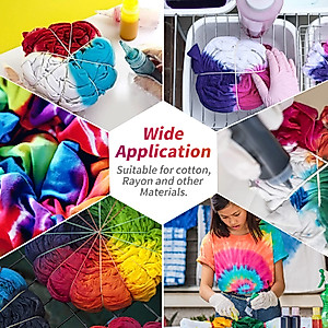 Tie Dye Powder, 12 Colors Dye Packets, Color Powder Packets Bright Fabric Dye, Tie Dye Party Supplies Suitable for Children and Adults（12Pack,10G Per Pack）
