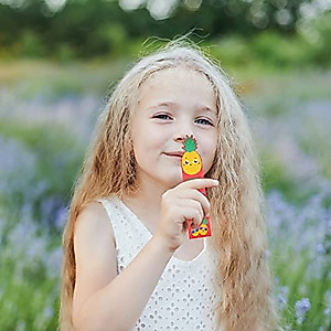 Bookmarks for Kids Scratch and Sniff Bookmarks Fruit Scented Fun Bookmarks Classroom Bookmarks Cute Bookmarks for Students Teens Food Lovers, 12 Styles (36 Pieces)