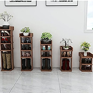 AVEO Shoe Rack White Narrow Shoe Rack for Entryway, Fashionable Simple Shoe Rack Suitable for Home Offiice 25 * 24 * 40cm (Multiple Choices) Shoe Cabinet (Size : 5 Layers of White)